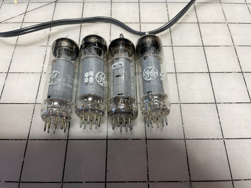 Vintage set of 4 GE EL84/6BQ5 power tubes | Reverb