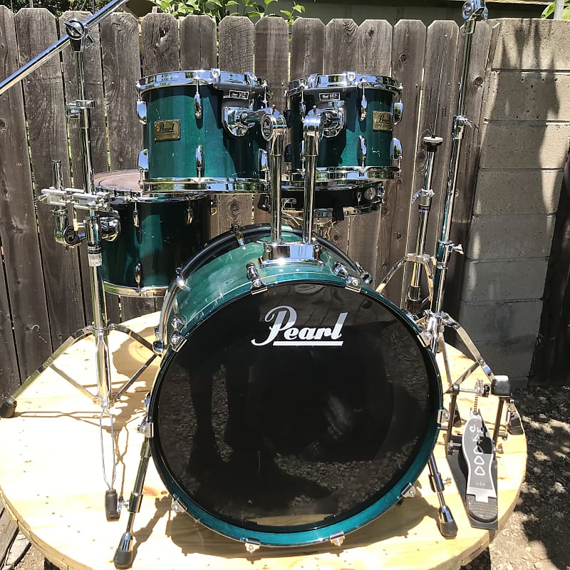 Pearl Prestige Session Select Teal Blue W/Hardware. DR-80 | Reverb