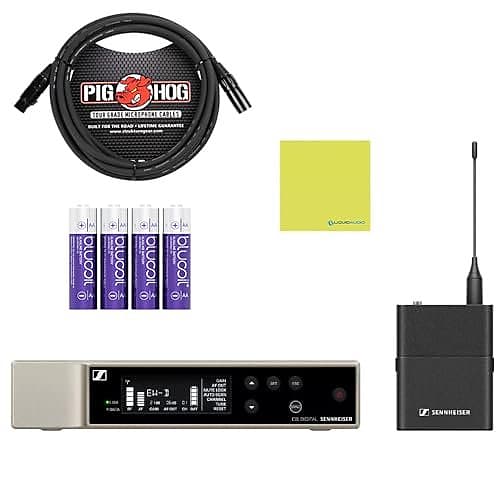 SENNHEISER Wireless Microphone System Bundle with 10ft Pig | Reverb