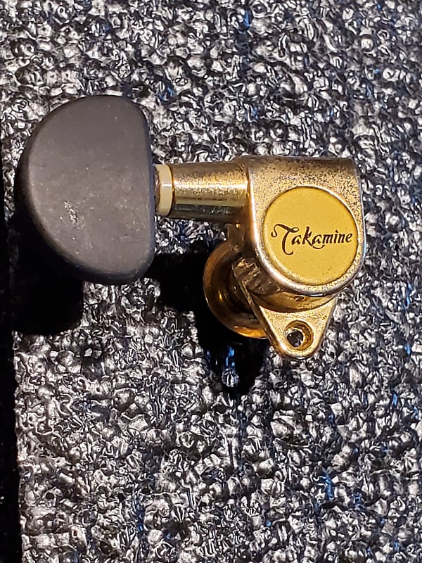 (#T321) Takamine Die-Cast Tuner Gold Treble Side With Ferrule | Reverb