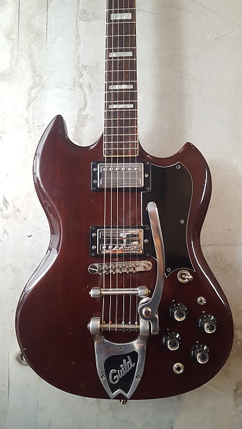 1973 Guild S-100 Deluxe Cherry Red w/Bigsby | Reverb