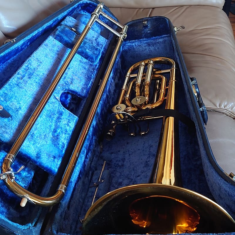 Bach 50B2 bass trombone dual dependent valve F/Eb 1976 | Reverb