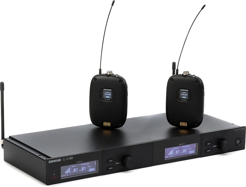 Shure SLXD14D Dual Channel Wireless System with (2) Bodypacks | Reverb