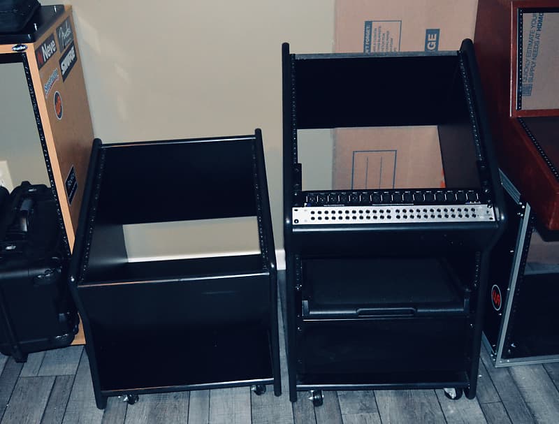 RAB Audio ProRak M20 12U Upper + 8U Lower Rolling Side Car | Reverb