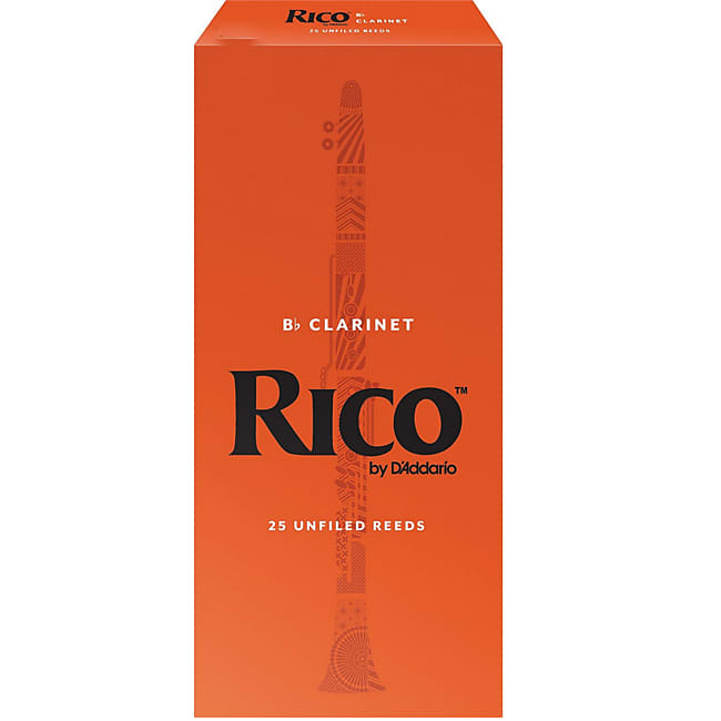 Rico Bb Clarinet Reeds Box of 25 3.5 | Reverb