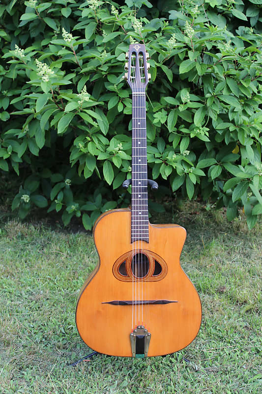 Gypsy Gitarre Holtzmann Undecided O-D-Loch - Honigfarben | Reverb