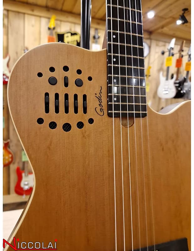 GODIN ACS Slim Nylon Synth Access 2 Voice Natural SG | Reverb UK