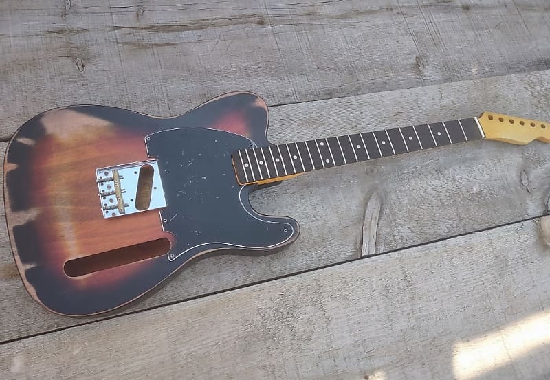 Custom T Vintage Relic Mahogany Guitar Body Nitrocellouse | Reverb