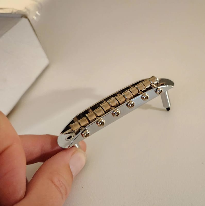 Genuine Fender Mustang Style Bridge - 2-7/8" Post Spacing | Reverb