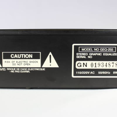 Gem Sound Model GEQ-255 10-Band Stereo Graphic Equalizer | Reverb