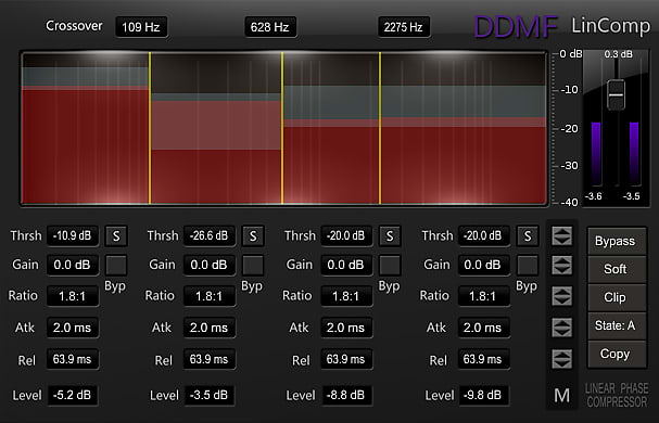 DDMF Lincomp Multiband Compressor Plug In (Download) | Reverb