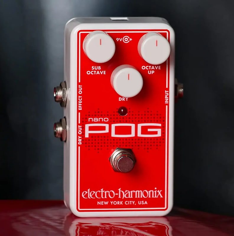 Electro-Harmonix Nano POG Polyphonic Octave Generator - Red / | Reverb