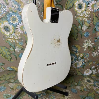 Fender Custom Shop Nashville Telecaster Olympic White Relic | Reverb