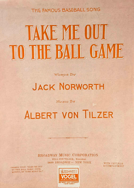 (VINTAGE SHEET MUSIC) Take Me Out to the Ball Game | Reverb