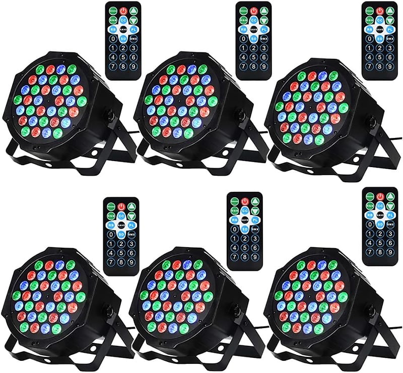 36 LED Par Lights Stage Lights with Sound Activated Remote | Reverb