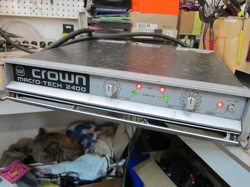 Crown Macro-Tech 2400 Stereo Power Amplifier, Powerful | Reverb