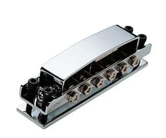 Rickenbacker Style bridge,Chrome,With Cover,and Base Plate | Reverb