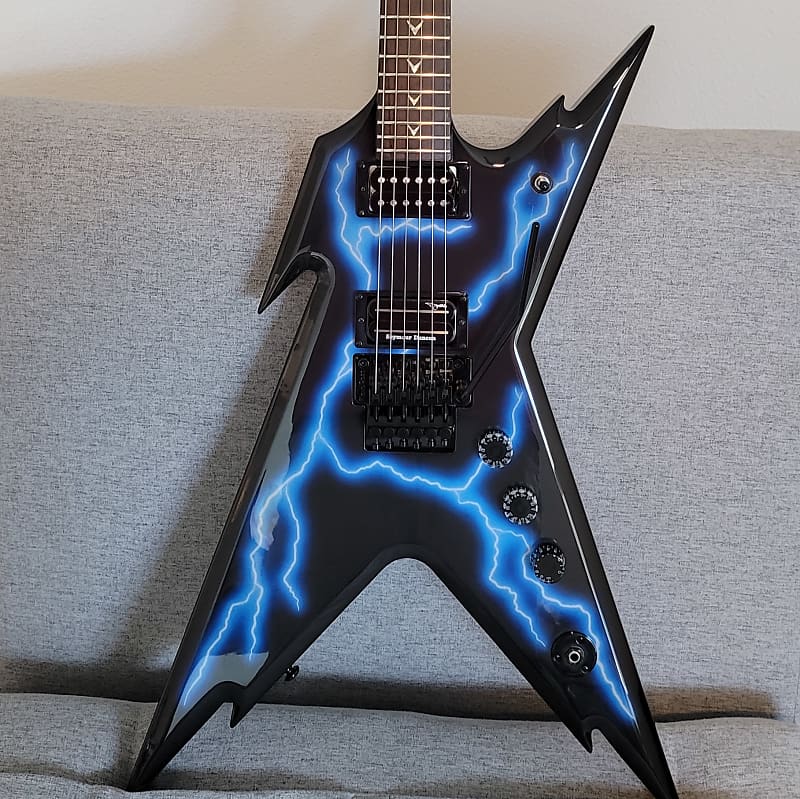 Dean Razorback Blue Lightning | Reverb