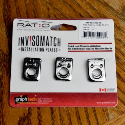 Graph Tech Premium Plates For Fender Style 2 Pin Hole - Black | Reverb