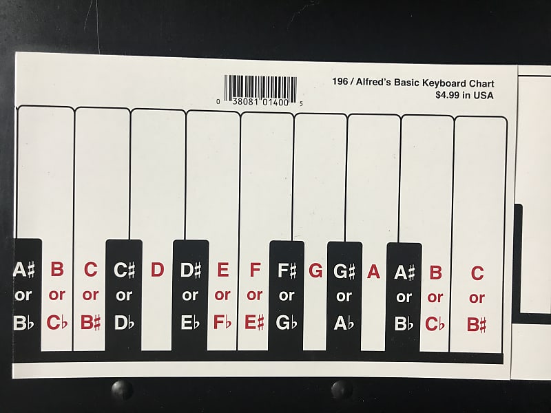 Alfred’s Basic Keyboard Chart 196 | Reverb
