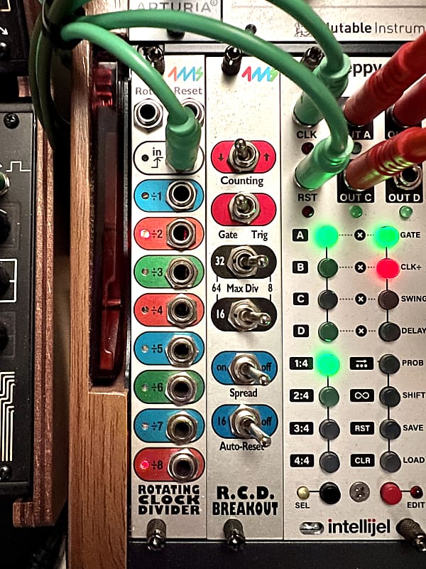 4MS Rotating Clock Divider and RCD Breakout - Silver | Reverb