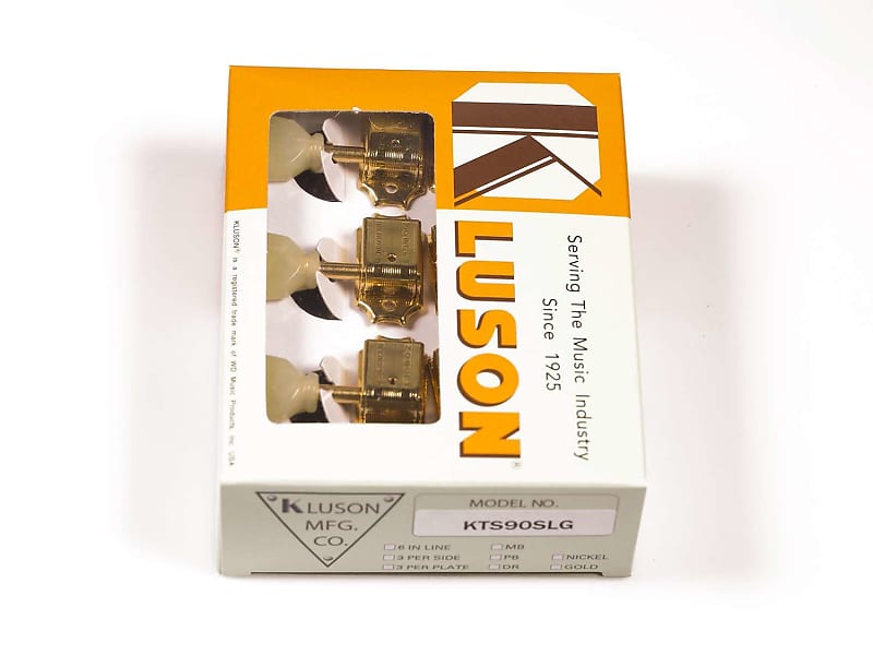 Kluson Supreme 3x3 Pearloid single ring keystone button - | Reverb