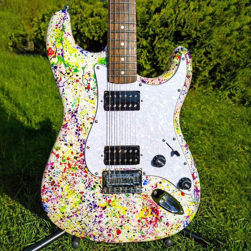 Fender Squier Bullet Stratocaster Custom Paint HH Hard Tail | Reverb