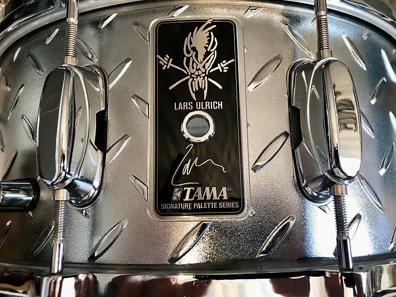 Tama 6.5x14" LU1465 Lars Ulrich Signature Steel Snare Drum | Reverb