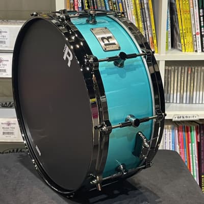 Canopus MTR-1455DH/BN Turquoise Metallic Type R Series Snare | Reverb