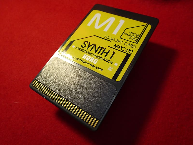 KORG M1 PCM Program Cards MSC-02 / MPC-02 "Synth 1" Tested | Reverb