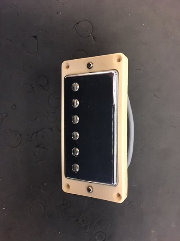 Gibson USA Pickup with Chrome Cover & Cream Pickup Ring | Reverb