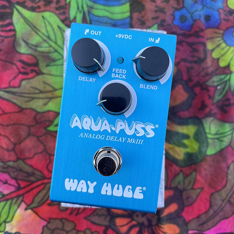 Way Huge Smalls Aqua Puss Delay Pedal | Reverb Way Huge Smalls Aqua Puss Delay Pedal | Reverb