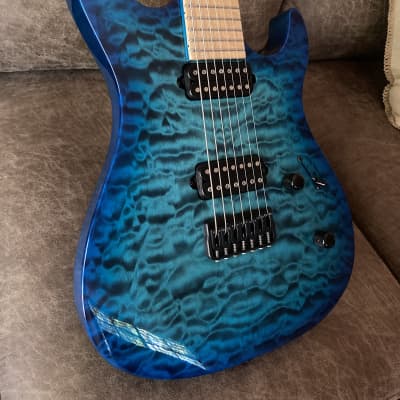 Kiesel 7 string Dc7x dc700 DC Carvin 7 String Kiesel 7 - Aqua | Reverb