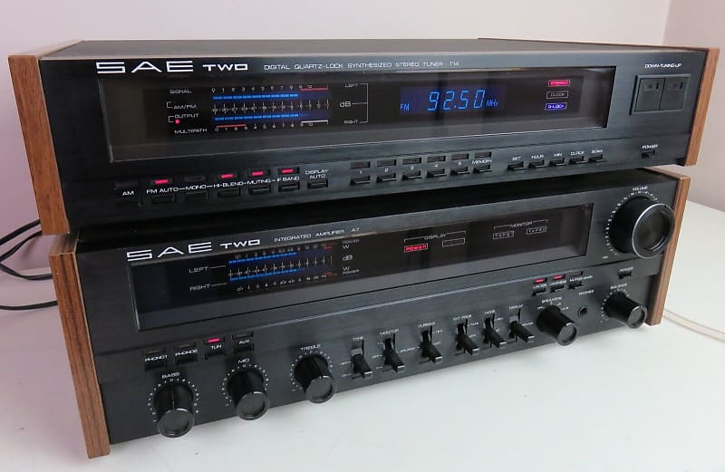 SAE TWO 2PC INTEGRATED AMPLIFIER A7 + TUNER T14 SERVICED | Reverb