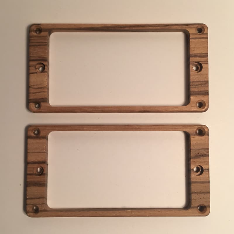 Guilford Zebrawood pickup ring set for PRS guitar - Flat - | Reverb