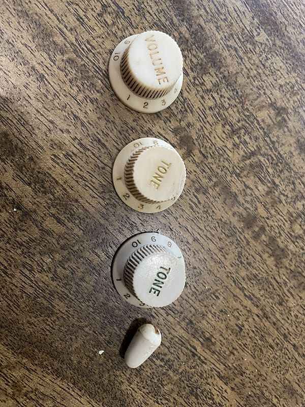 Pre CBS Fender Stratocaster Knobs and selector switch | Reverb