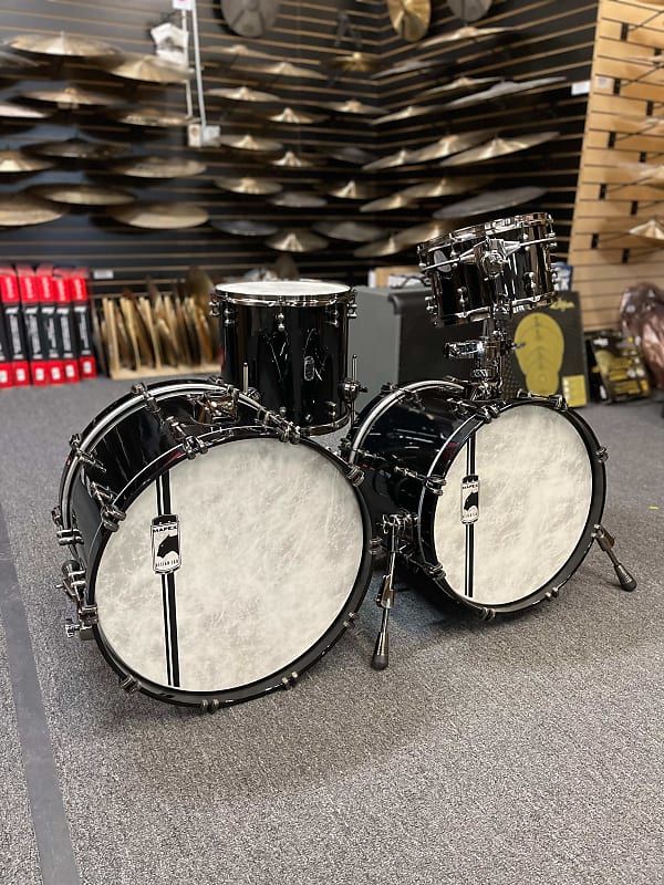 Mapex Cherry Bomb Jeff Hamilton Model Drum Set - Piano Black | Reverb