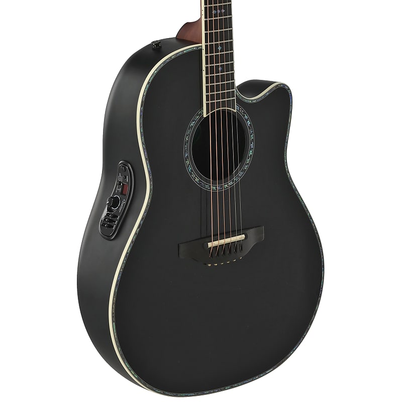 Ovation Pro Series Custom Balladeer Europe Line Black | Reverb UK
