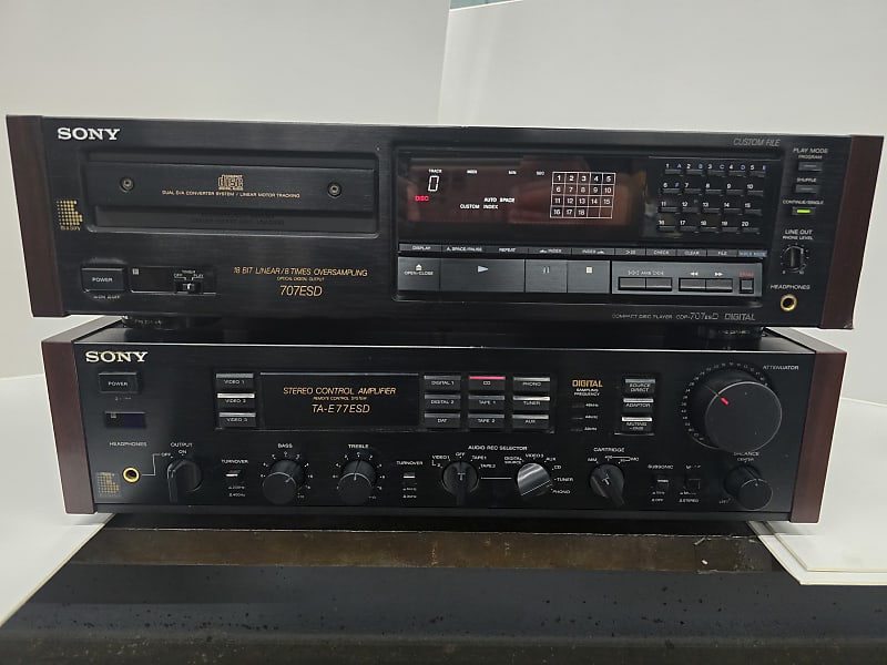 Sony CDP 707ESD 80s - Black | Reverb