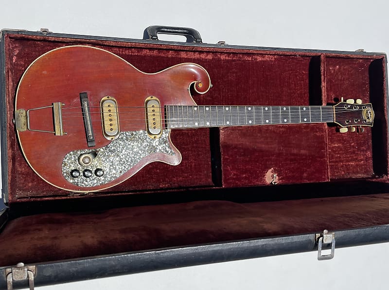 Multivox Premier Scroll Guitar 1959 Mahogany | Reverb