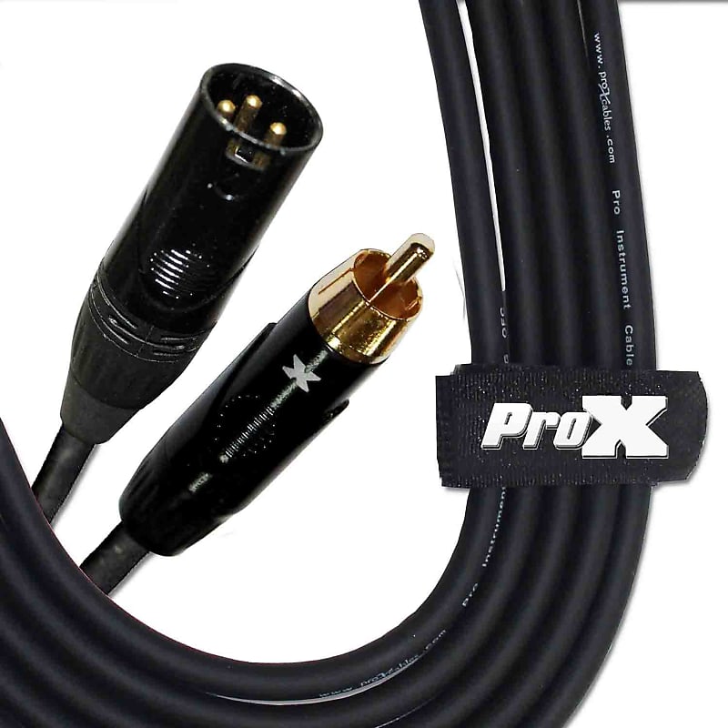 Prox XC-RXM25 Unbalanced RCA to XLR3-M High Performance Audio | Reverb