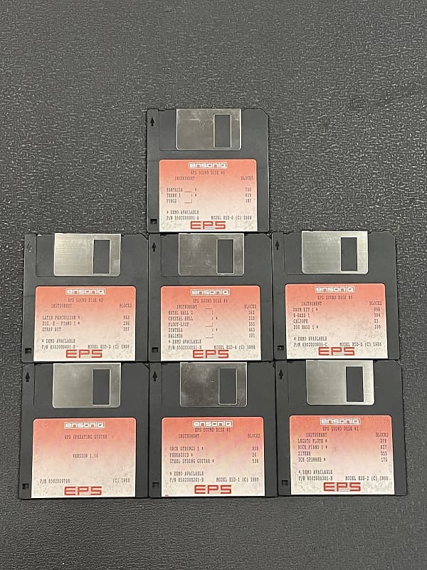 Ensoniq EPS Sound Disc 1-6 Plus Operating System V1.3 Set | Reverb