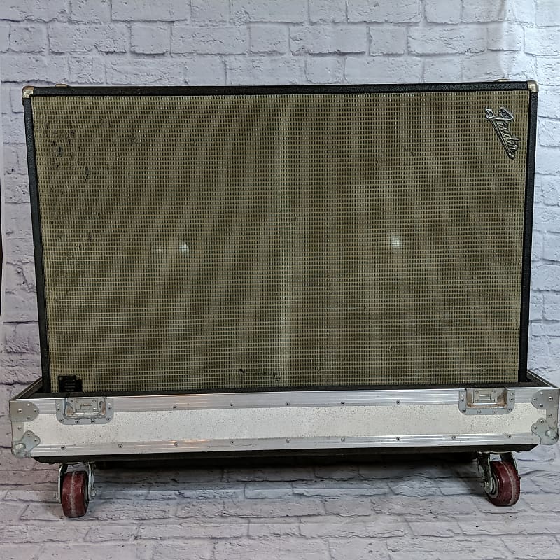 Vintage Fender Dual Showman D130 2x15 Black and Silver | Reverb