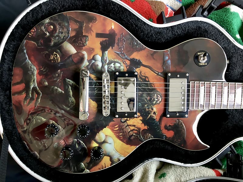 ASG Guitar Autographed Signed Rob Zombie 2015 Zombie w/ HSC | Reverb