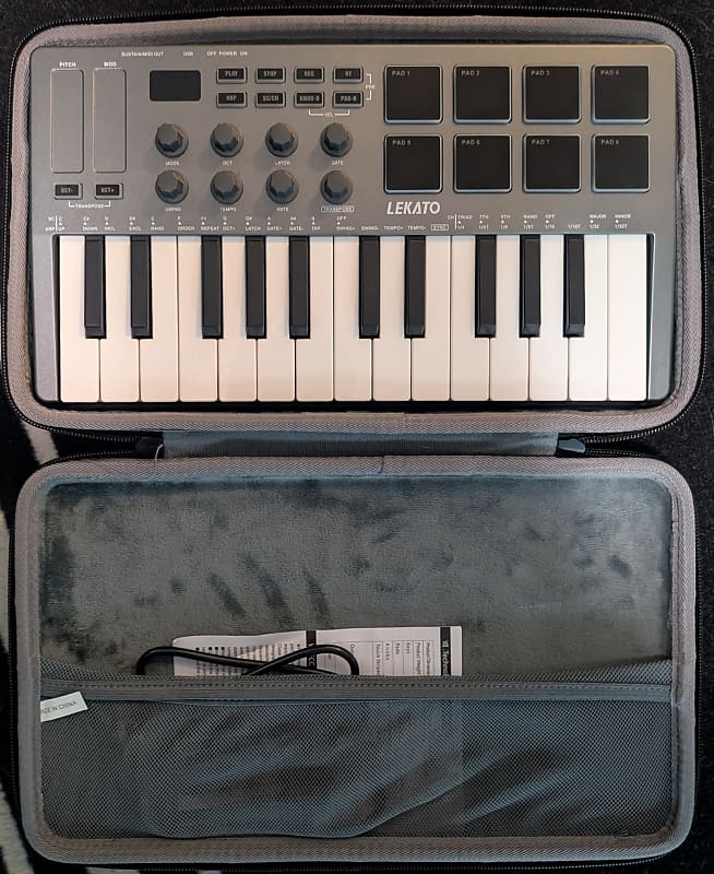 Lekato 25 Key Wireless Midi Controller 2024 Silver Reverb