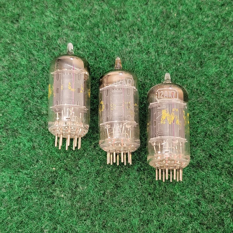 Lot Of 3 RCA 1959 Preamp Tubes- Long Black Plate | Reverb