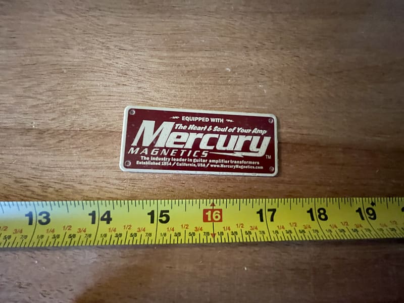 MERCURY MAGNETICS VINTAGE LOGO BADGE NAMEPLATE 414 | Reverb