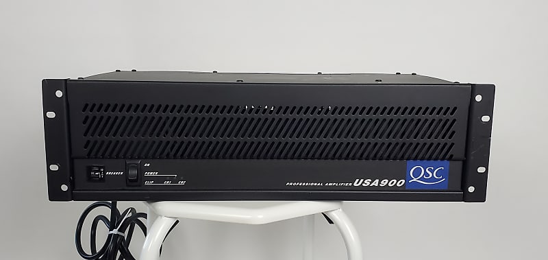 QSC usa 900 w 2012-2014 black power amp | Reverb
