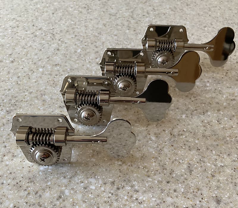 Gotoh GB640 Res-O-Lite Bass Tuning Machines Nickel | Reverb