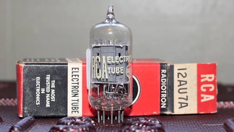 RCA 12AU7 ECC82 PERFECT BALANCE LONG PLATE CLEAR TOP NOS+ NIB | Reverb